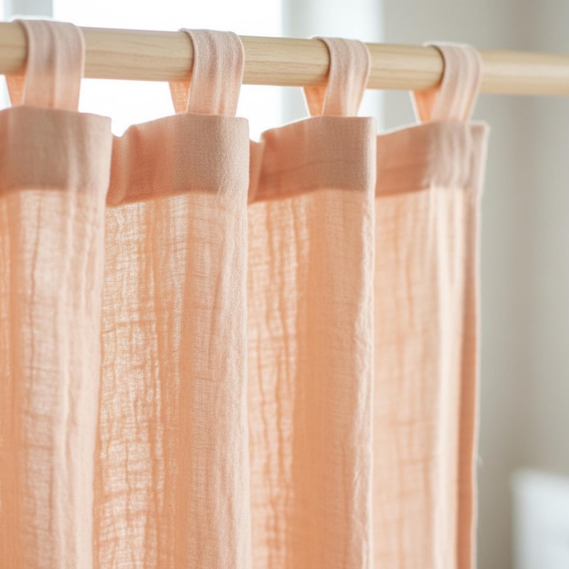 Crinkled Window Curtains - Etsy