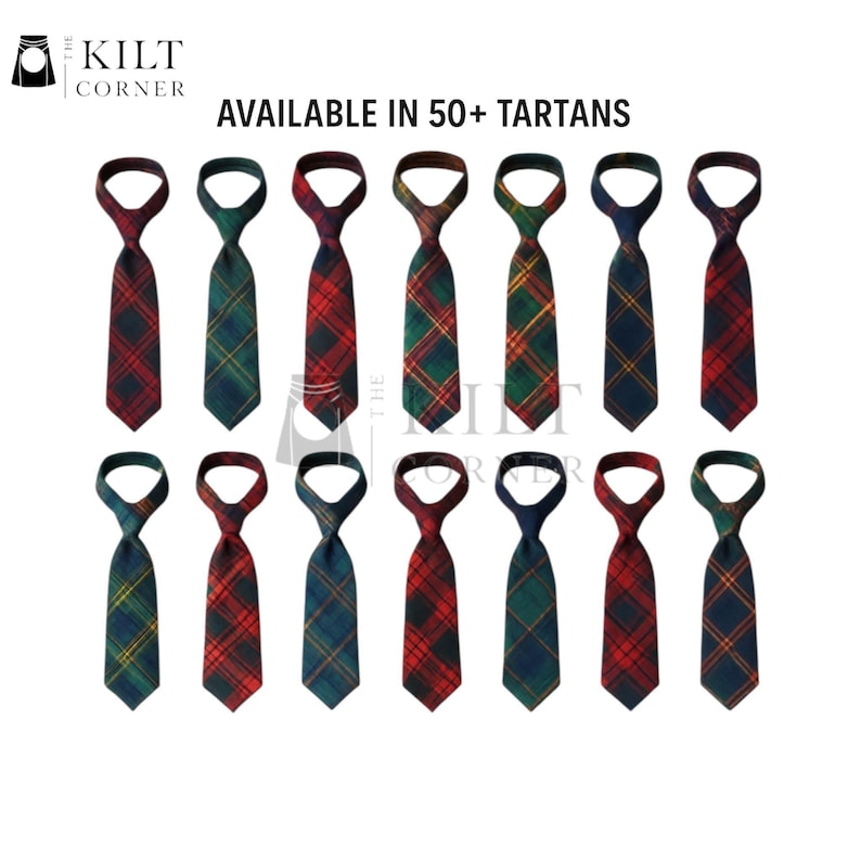 Scottish Men's Tartan Wool Necktie - Formal Wedding Tartan Tie ...