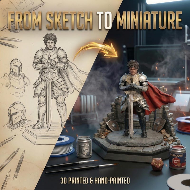 Custom Fantasy Miniatures - Etsy