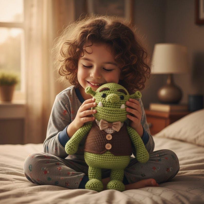 Crochet Baby Ogre Pattern: Shrek Inspired Amigurumi Doll (PDF Pattern ...