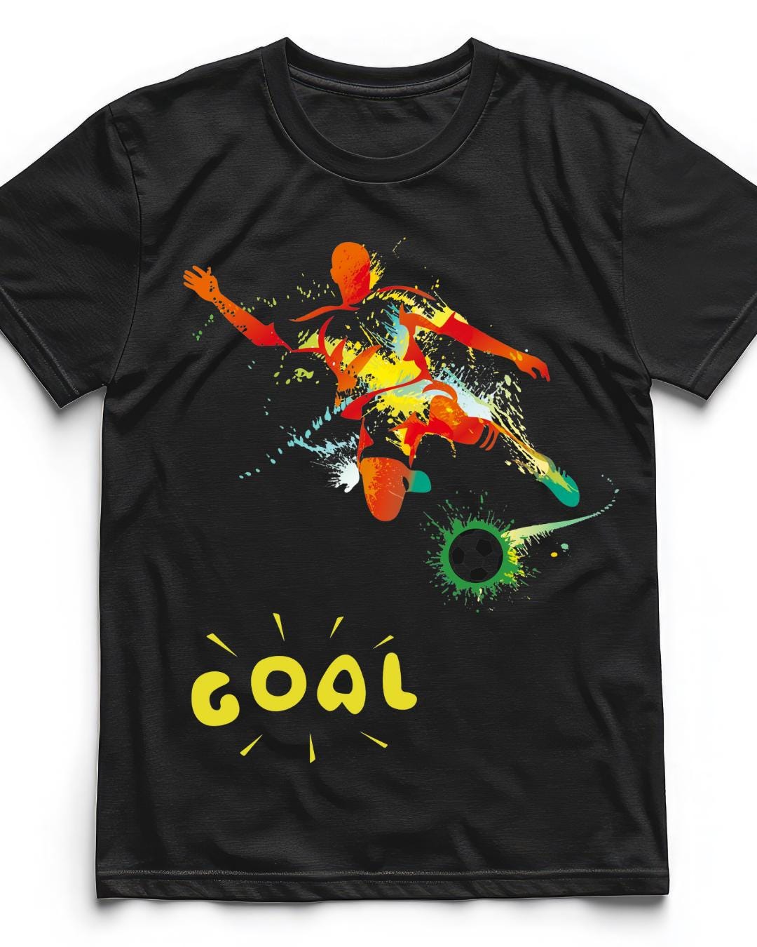 Kids Soccer T-shirt: Vibrant GOAL Graphic Tee - Etsy UK