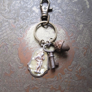 St. Christopher Key Chain / Gift for Traveler / Vintage Religious Medal ...