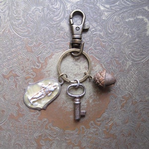 St. Christopher Key Chain / Gift for Traveler / Vintage Religious Medal ...