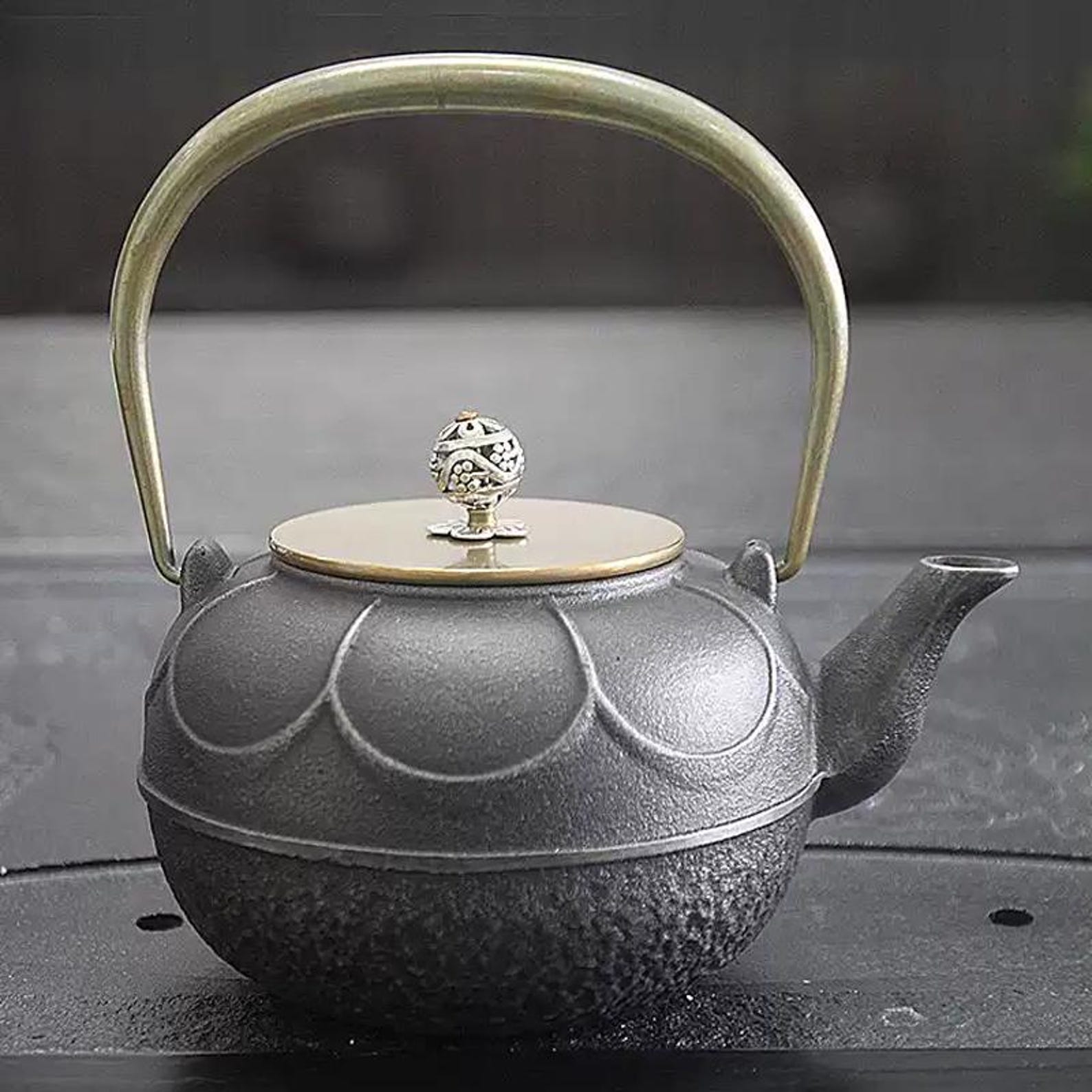 Japanese-style Teapot With Handle | Vintage Tea Set | Handmade Cast ...