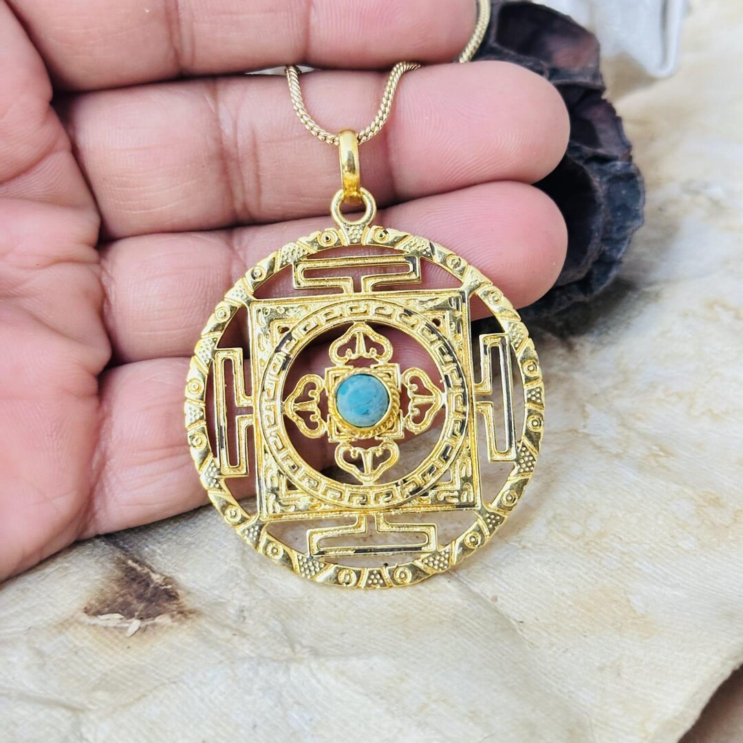 Sacred Geometry Pendant: Mandala Energy Medallion, Spiritual Balance ...