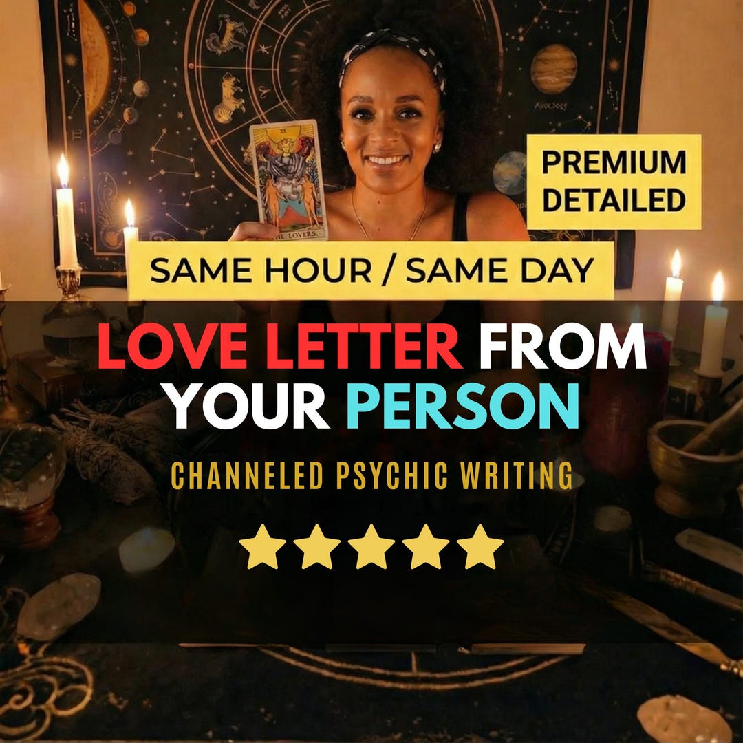 SAME HOUR Love Letter From Your Person | Channeled Psychic Writing ...