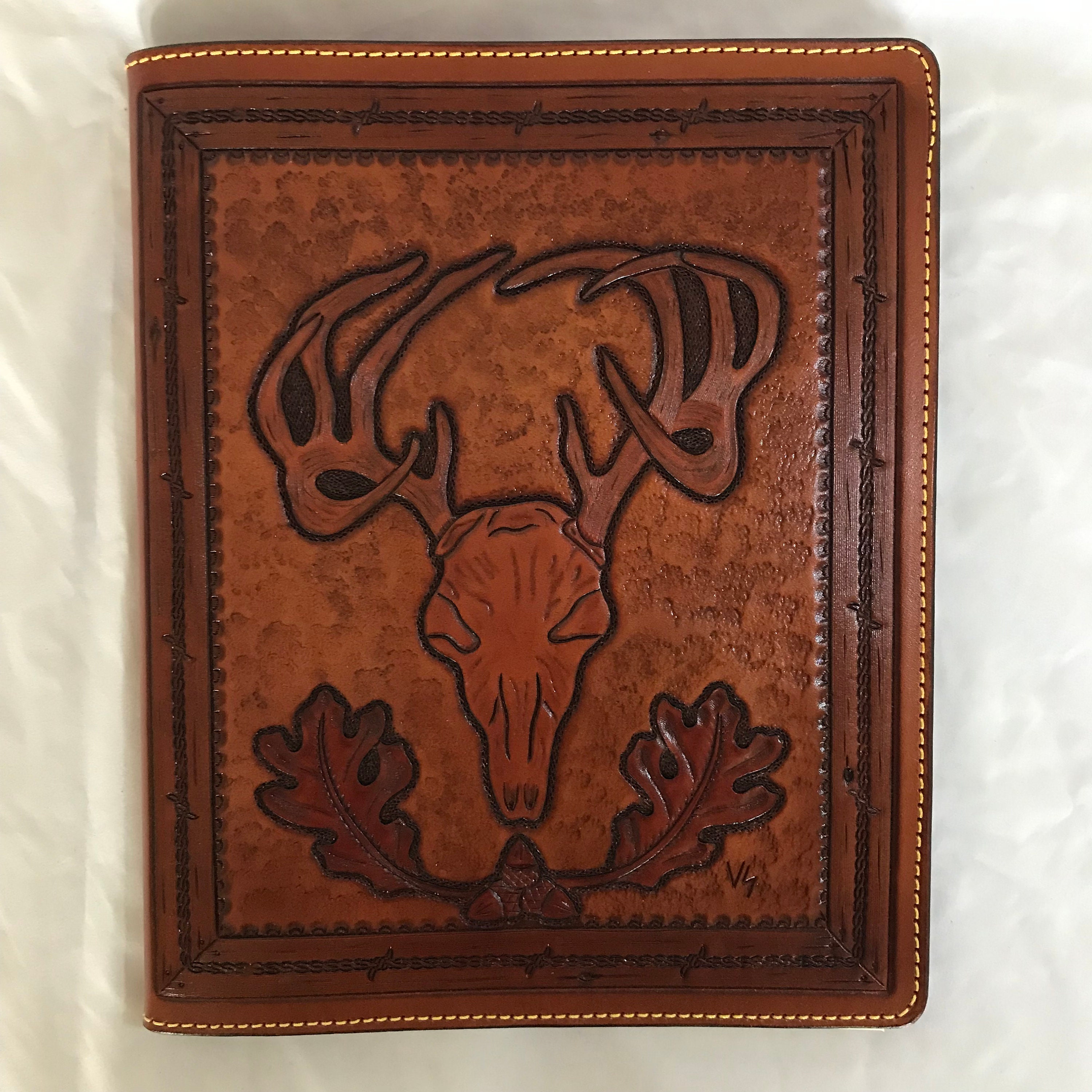 Deer Skull Notepad Portfolio - Etsy