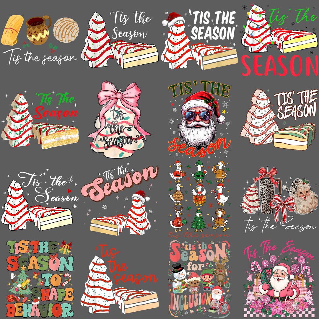 Tis the Season PNG, Funny Xmas and Christmas Clipart, Cute Holiday ...