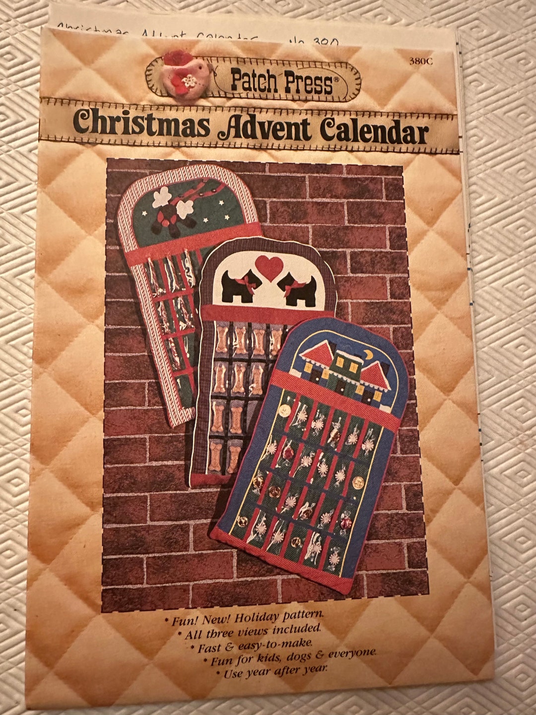 Vintage Christmas Advent Calendar by Patch Press Reindeer and Scotty ...