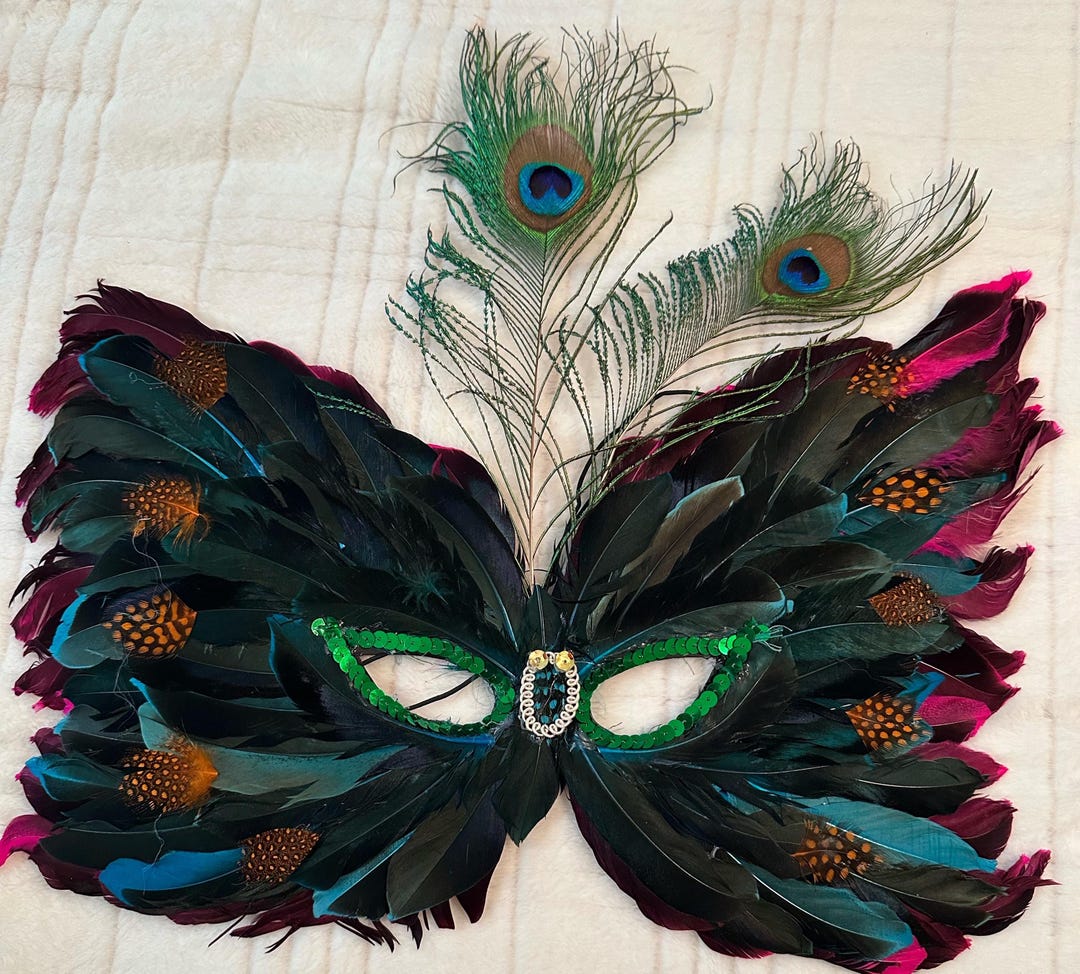 Vintage Masquerade Mask Halloween Mask Mardi Gras Mask Ornate Red ...