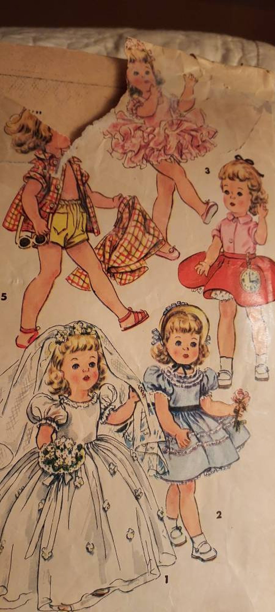Vintage Simplicity 4909 Pattern Tony Walker Doll Wardrobe Dresses Circa ...