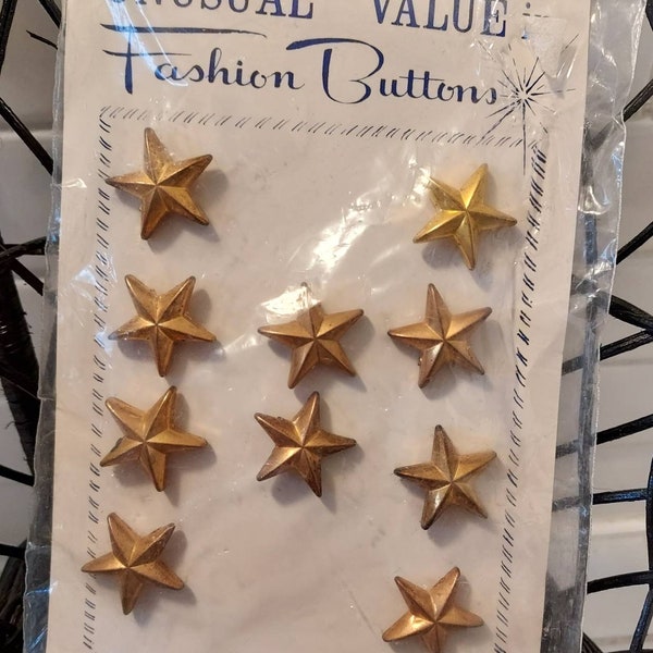 Star Buttons - Etsy