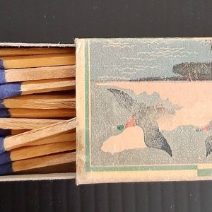 Small Vintage Matchbox Ohio Blue Tip Made in the USA Flying Mallard ...