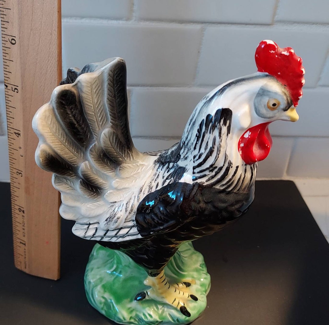 Vintage Ceramic Chicken Made in Japan Kitchy Rooster Lover Collection ...