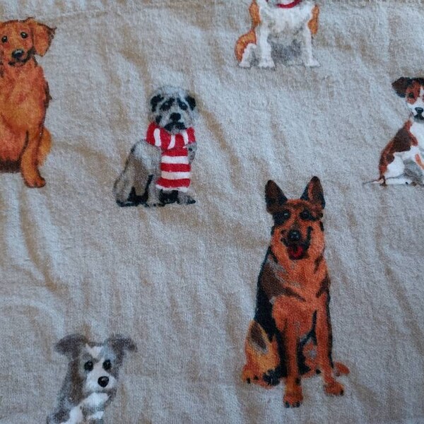 Dog Flannel Sheet - Etsy