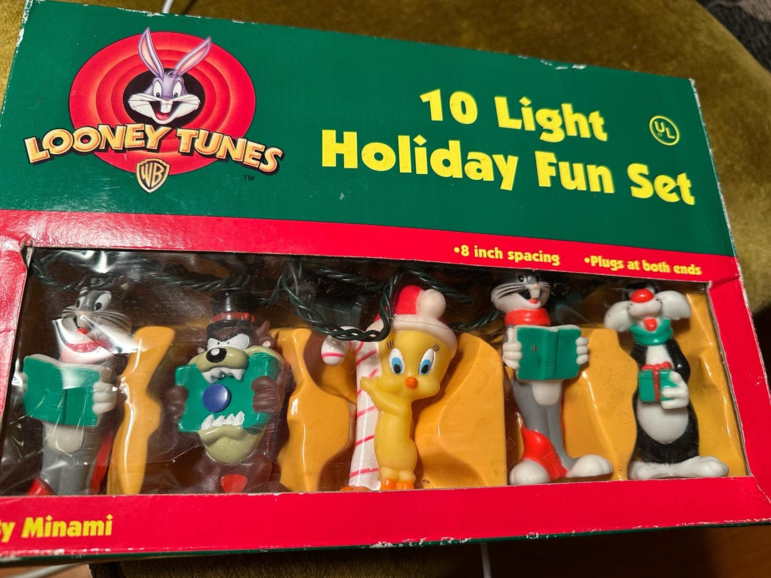 10 Light Holiday Looney Tunes Lights Christmas Winter Lights - Etsy