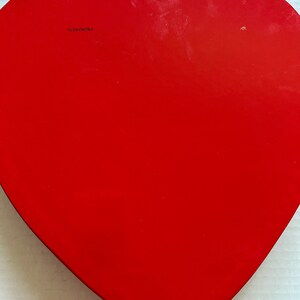 Vintage Fancy Red Heart Candy Box Valentine Gift Box With Pleated Satin ...