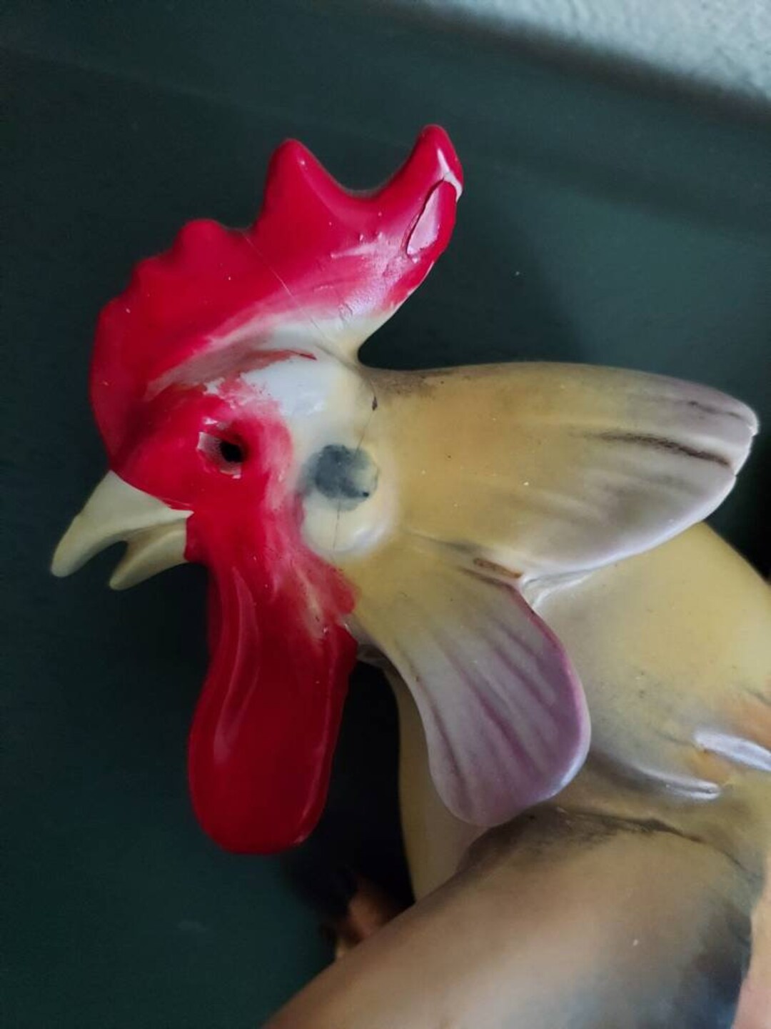 Vintage Ceramic Rooster Kitchen Plaque Wall Decor Hanging Kitchy - Etsy