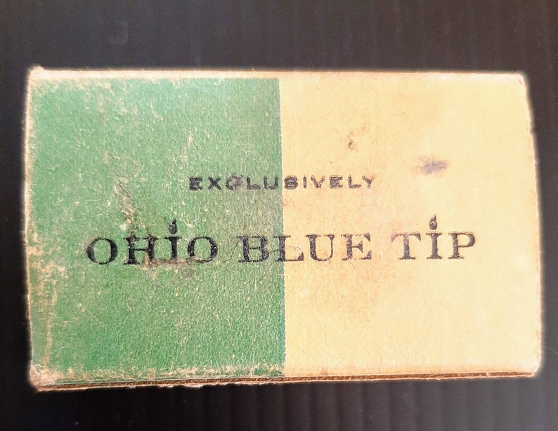 Small Vintage Matchbox Ohio Blue Tip Made in the USA Flying - Etsy
