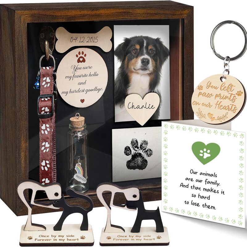 Dog Memorial Shadow Box - Etsy