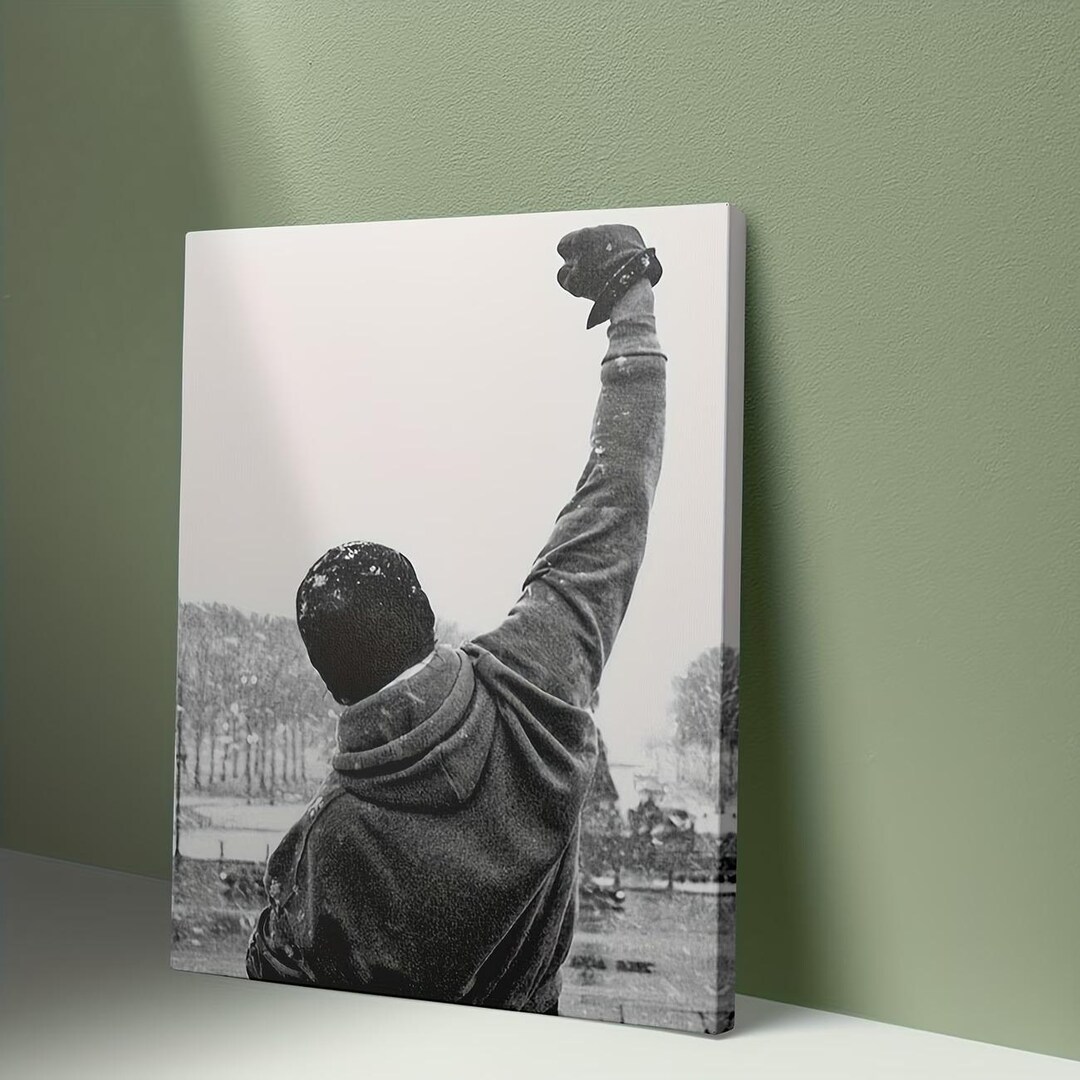 Artwork Featuring Rocky Balboa's Victory Canvas Poster, Framed Canvas ...