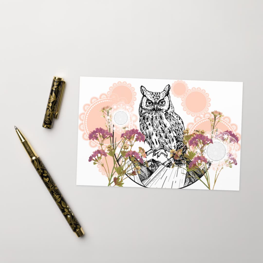 Wildwood Owl Greeting Card (blank) - Etsy