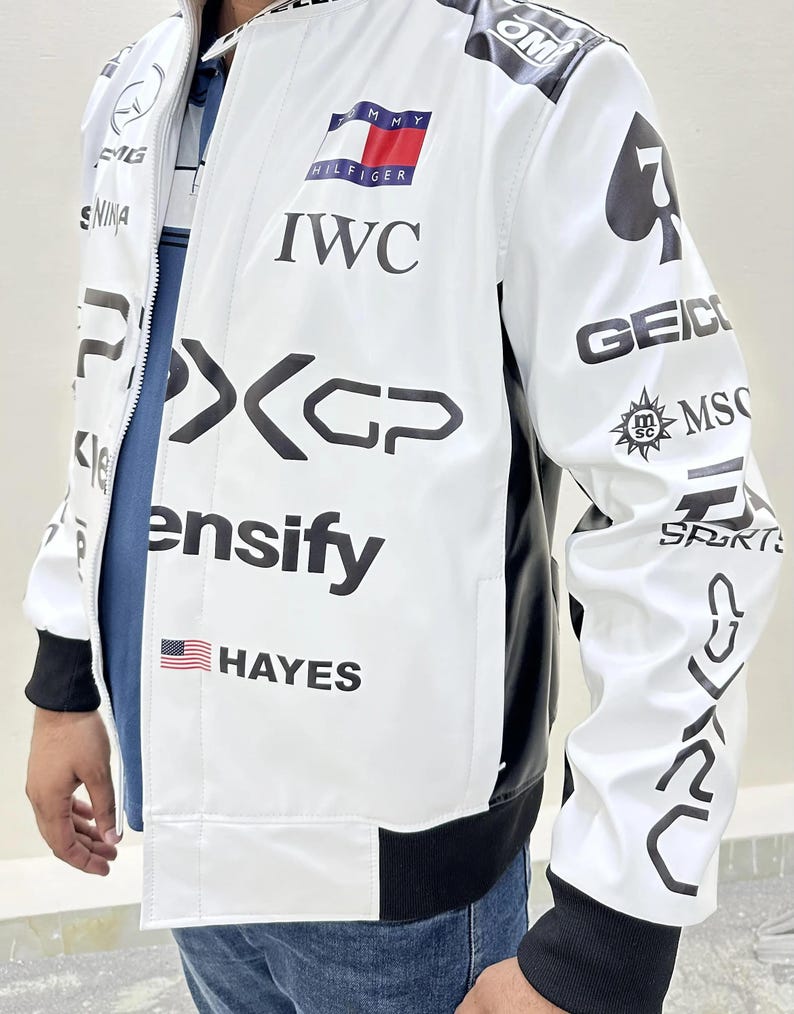 APXGP Racing Jacket: Brad Pitt F1 Film Inspired Faux Leather Bomber ...