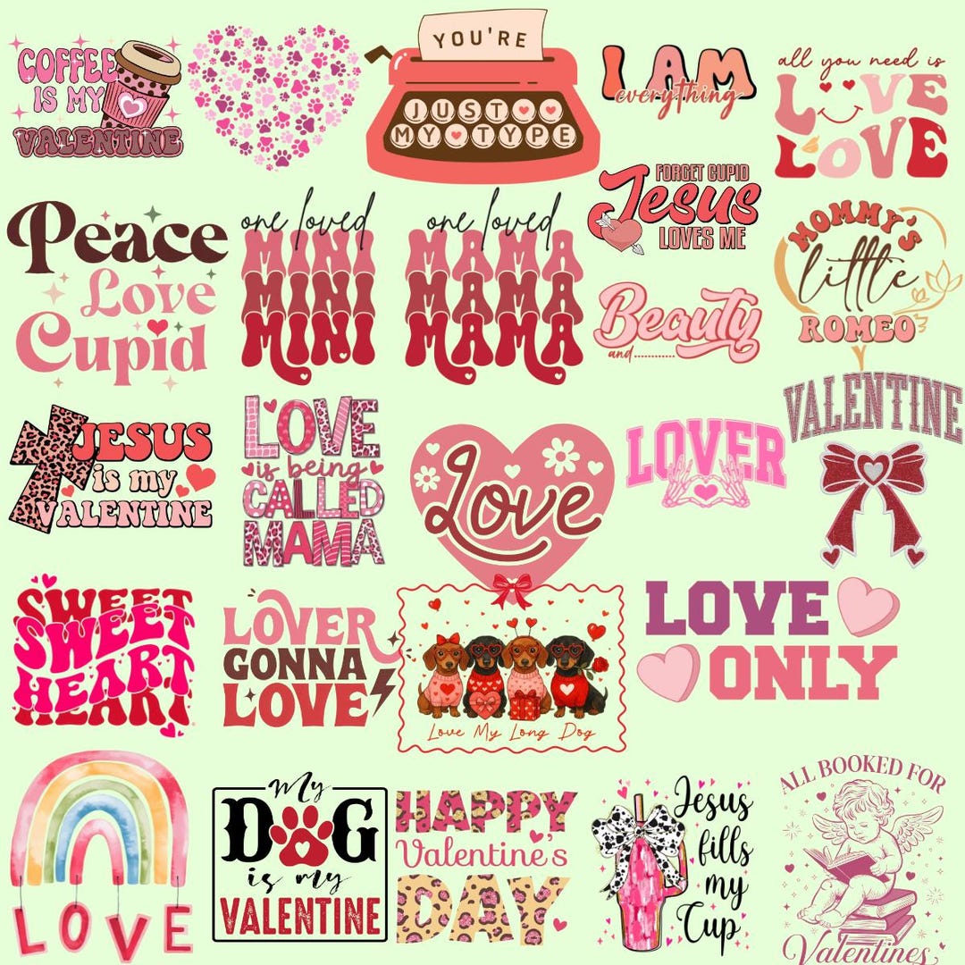 25+ Valentines Day Mega Bundle Png, Christian Valentine Design ...