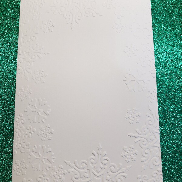Blank Embossed Border Cards - Etsy