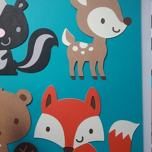 Forest Animals Set of 6 Deer Raccoon Beaver Owl Skunk Fox - Etsy