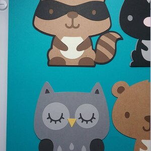 Forest Animals Set of 6 Deer Raccoon Beaver Owl Skunk Fox - Etsy