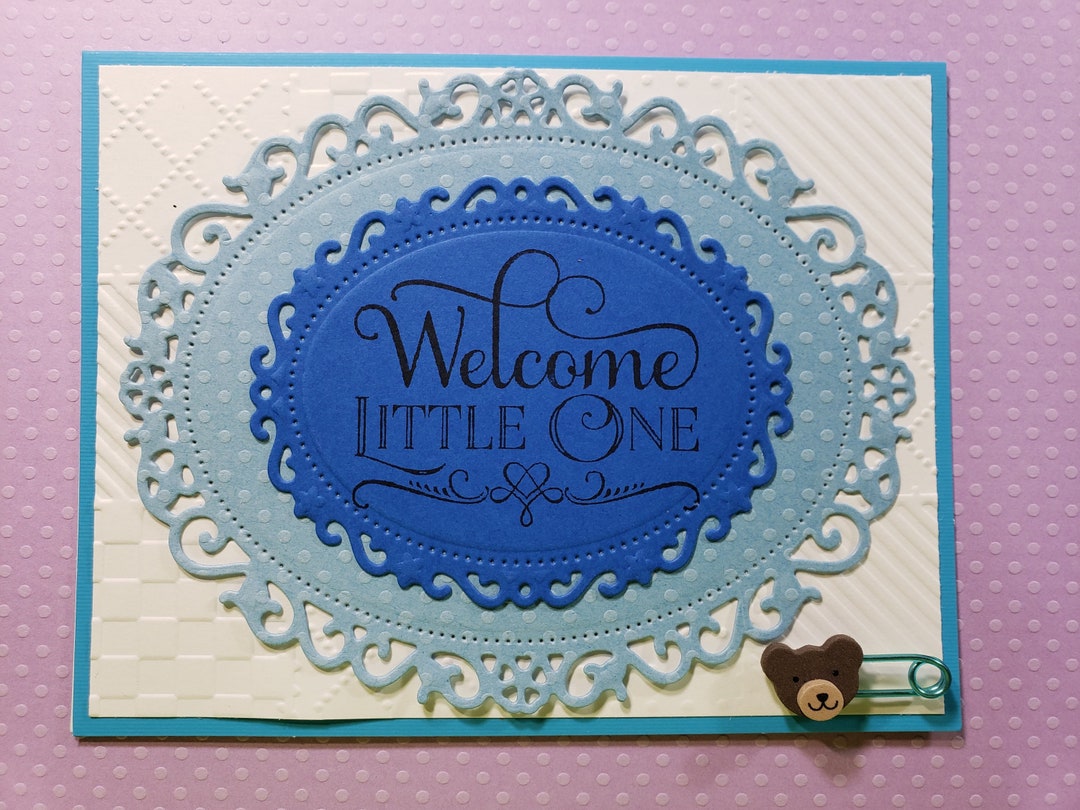 It's a Boy New Baby Blue Baby Card Handmade Greeting Card - Etsy