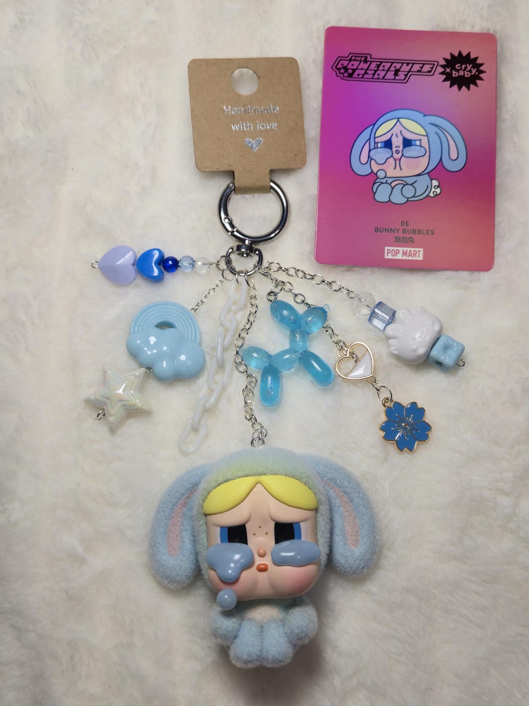 Cry Baby X Powerpuff Girls "bunny Bubbles" Bag Charm/ Keychain - Etsy