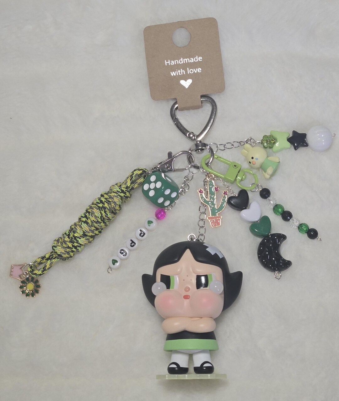POP MART Cry Baby X Powerpuff Girls "buttercup" Bag Charm/ Keychain - Etsy