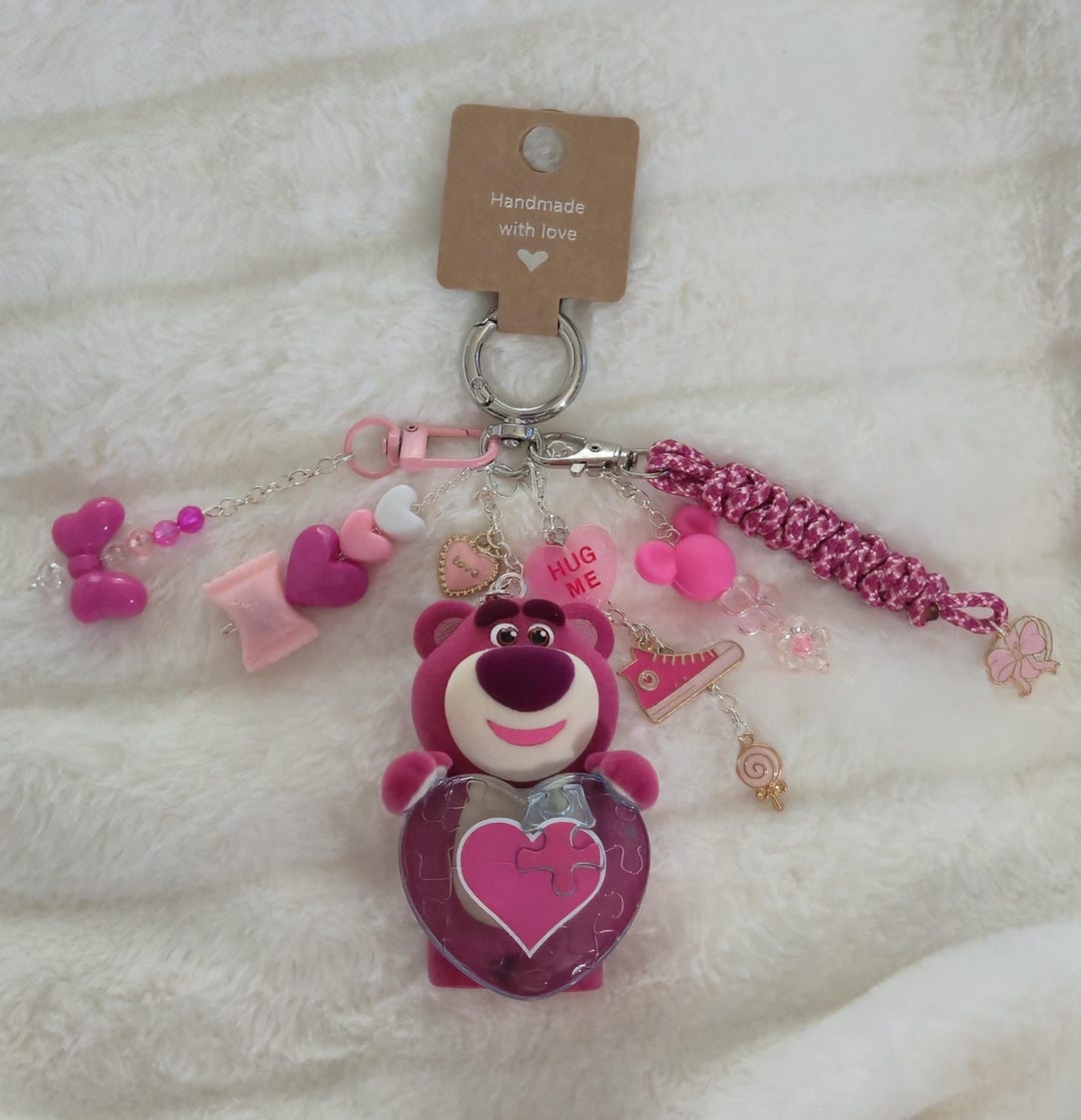 POP MART X Toy Story Lotso "piece of My Heart" Bag Charm/ Keychain - Etsy