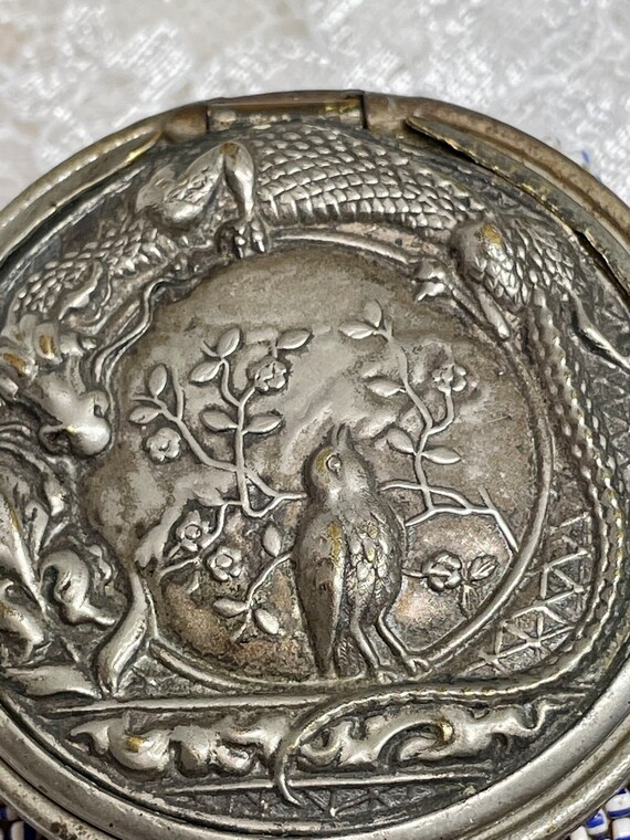 Raised Dragon Bird Repousse Artistic Japanese Art Ant… - Gem