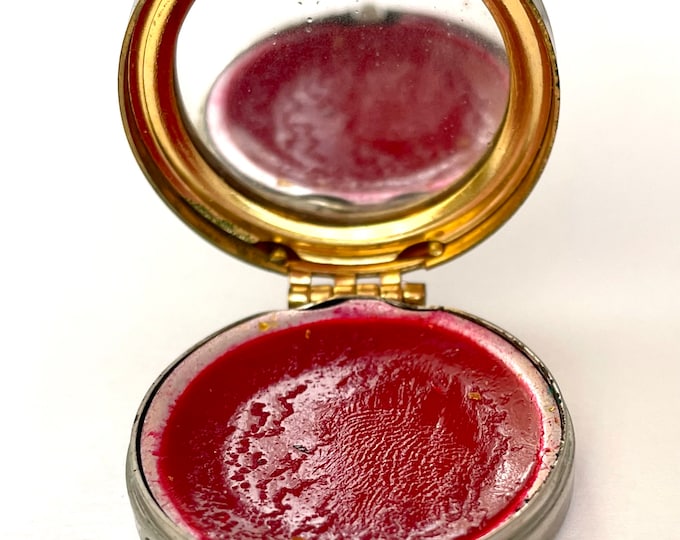 Luziers Cream Rouge Lips Metal Compact 1930 Vintage Makeup Cosmetics ...