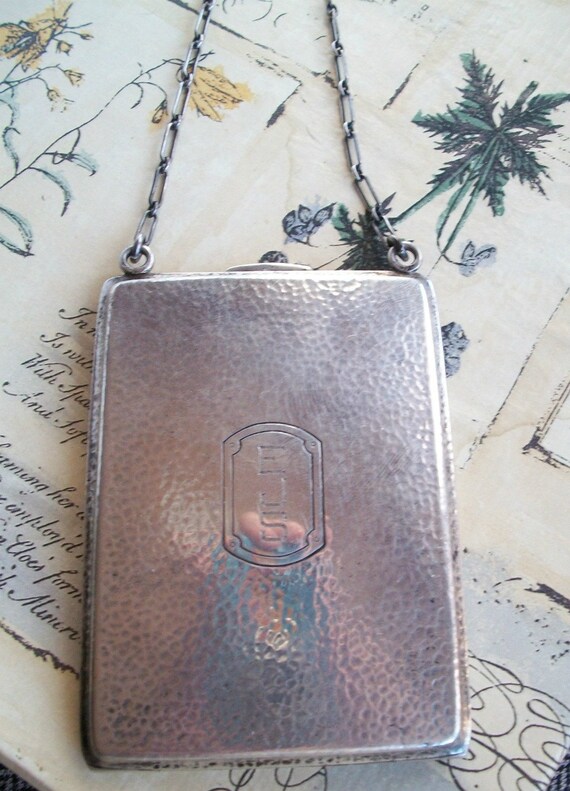 Antique sterling Silver Coin Purse / Compact / Dance … - Gem