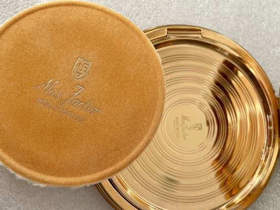 Max Factor Compact Hollywood USA Shiny Vintage Unused… - Gem