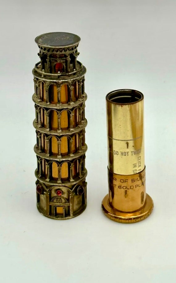 Lipstick vintage Leaning Tower of Pisa Italy Red Ston… - Gem