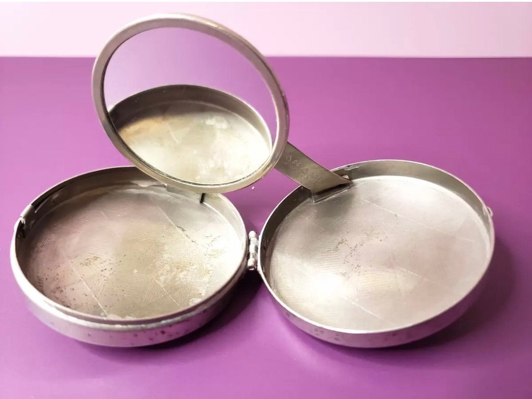 Amami Compact Collectible Vintage 1920 Rare Hinged Mirror Mechanical ...