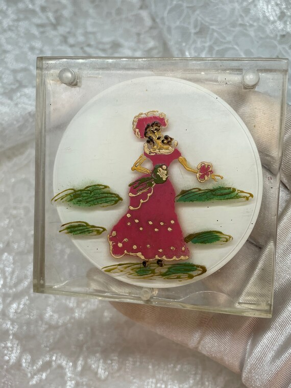 Bell Deluxe Lady Vintage powder compact complete RARE… - Gem