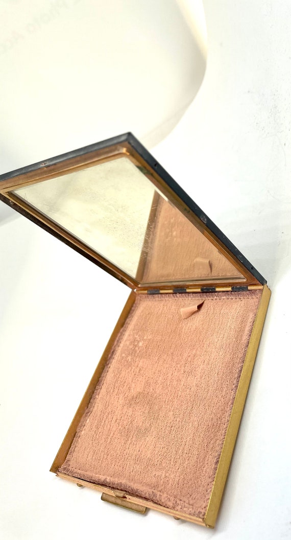 Fish Powder compact collectible Beautiful golden Koi … - Gem