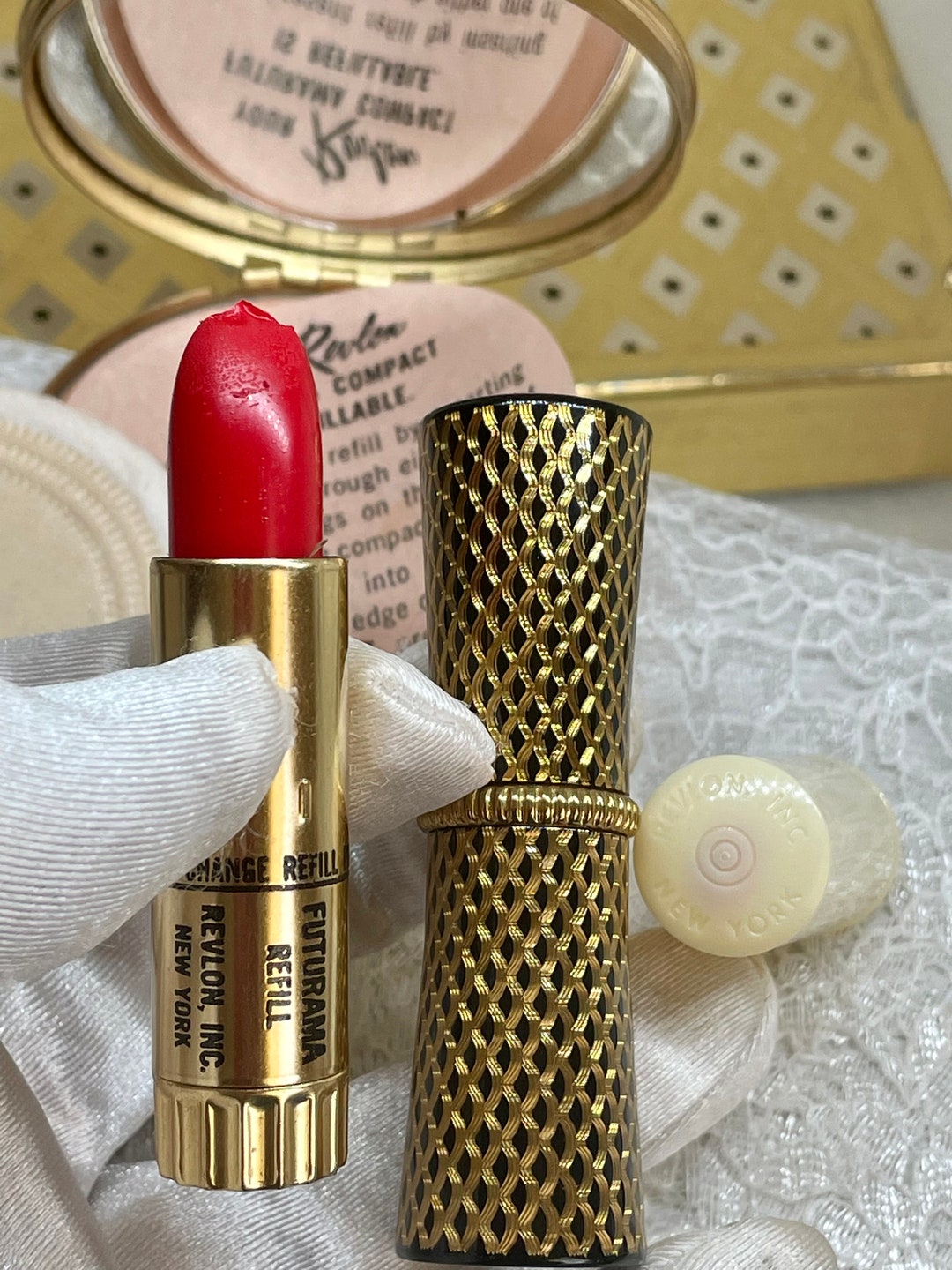 Lipstick Powder Set Revlon Futurama Vintage Unused Collectible Original ...