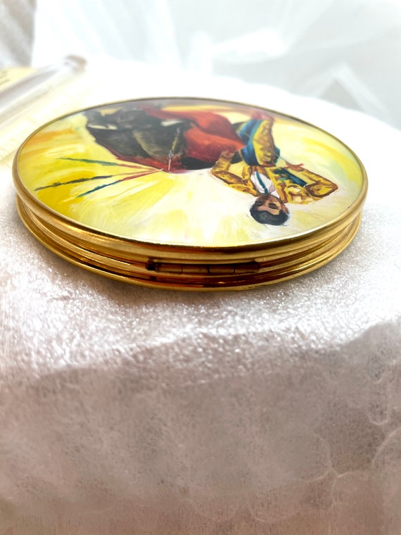 Matador Compact Hand painted enamel 1940 Vintage Coll… - Gem