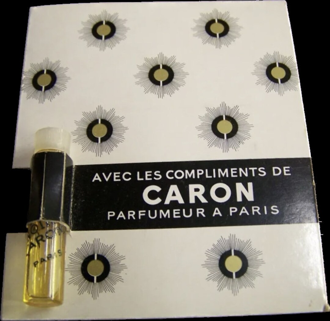 Vintage CARON Perfume Paris Sample Complimentary Trial Size Vial on ...