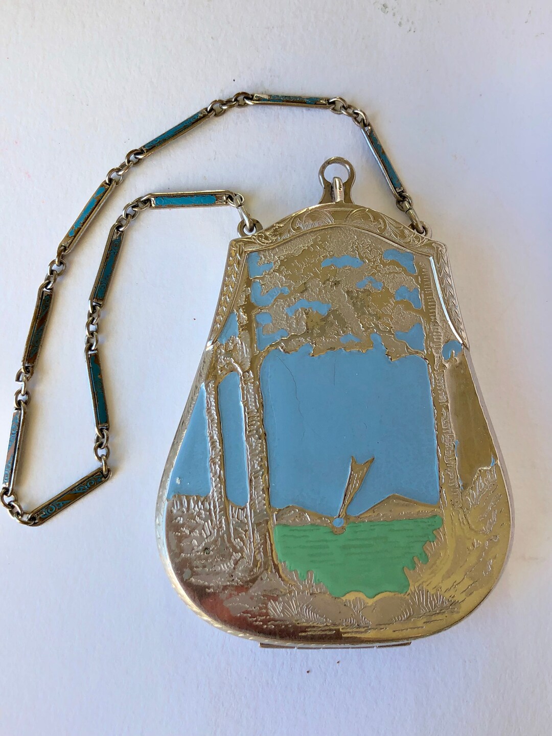 Fisher Compact Sailing JM Fisher Enamel Art Deco 1920 Vintage ...