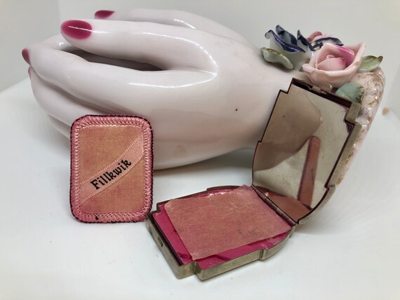 Fillkwik Art Deco Perfume Compact Complete 1 Powder &… - Gem