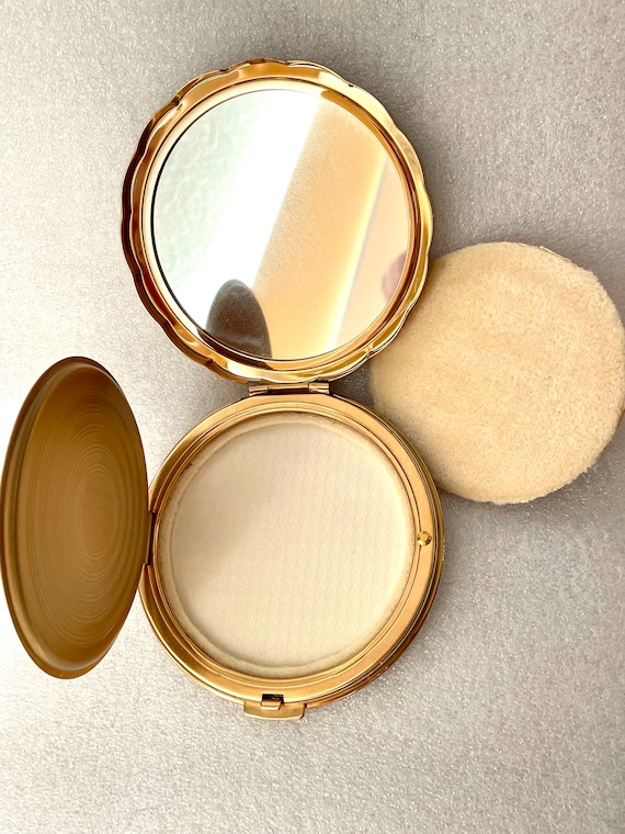 Max Factor Compact Hollywood USA Shiny Vintage Unused… - Gem