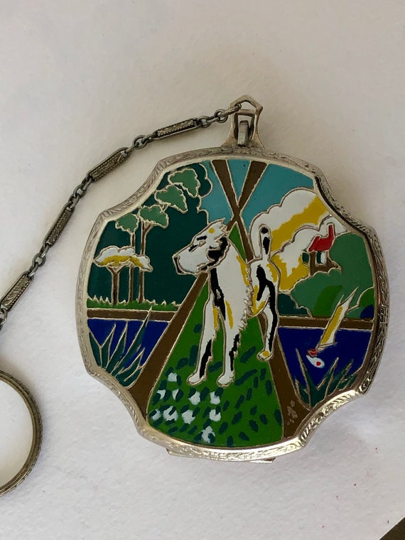 Art Deco JM Fisher Compact Collectible 1930 Abstract … - Gem